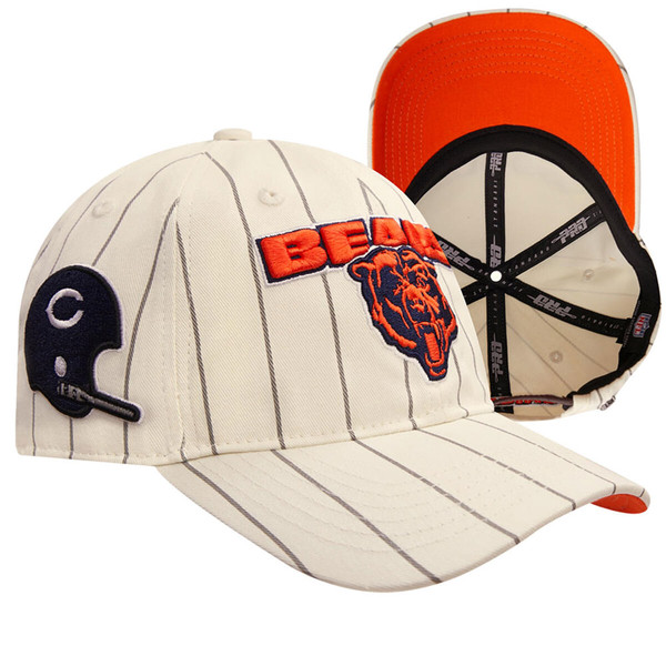 Chicago Bears Classic Pinstripe Dad Hat by Pro Standard® | Official NFL®