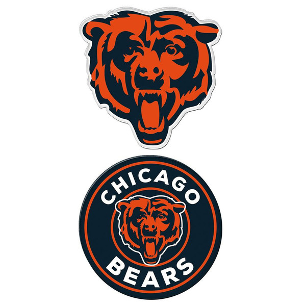 Chicago Bears Premium Acrylic Magnet 2-Pack | Official NFL®