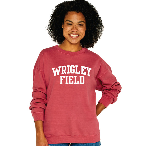 Wrigley Field Unisex Crimson Crewneck Sweatshirt | Wrigley Field Gear