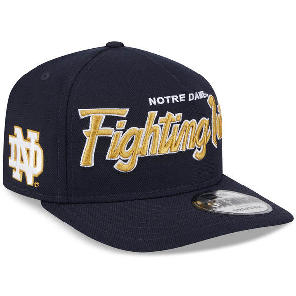 Notre Dame Fighting Irish 9FIFTY A-Frame Script Snapback by New Era ...