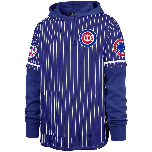 Chicago Cubs Pinstripe Double Header Shortstop Pullover by '47 ...