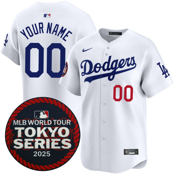 Los Angeles Dodgers Personalized Home 2025 Tokyo Series Jersey by NIKE