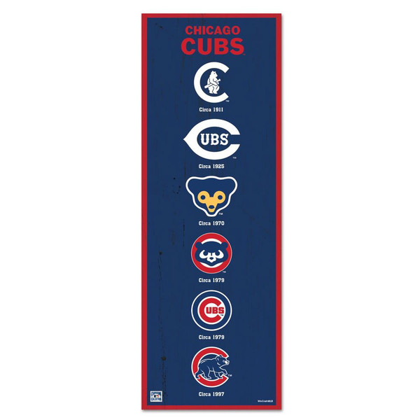 Chicago Cubs 6" x 17" Wood Sign | Official MLB®