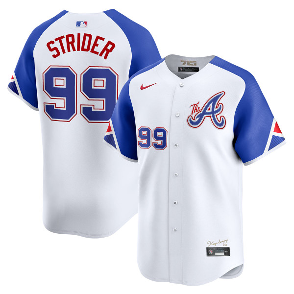 Spencer Strider Atlanta Braves City Connect Limited Jersey by NIKE