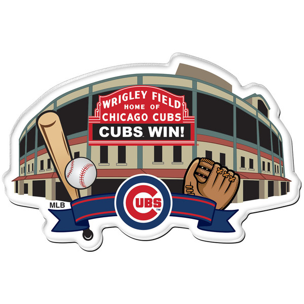 Chicago Cubs Marquee Stadium Premium Acrylic Magnet | Official MLB