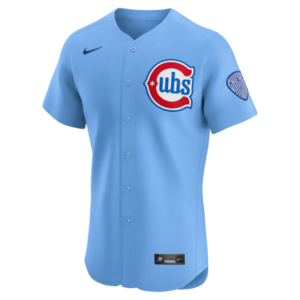 Chicago Cubs Alternate Blues Elite Authentic Stitched Jersey by NIKE ...