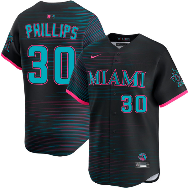 Tyler Phillips Miami Marlins City Connect 2.0 Limited Jersey by NIKE ...