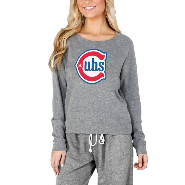 Chicago Cubs Ladies Mainstream Terry Long Sleeve | Official MLB®