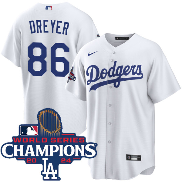 Jack Dreyer Los Angeles Dodgers Home World Series Champions Jersey by ...