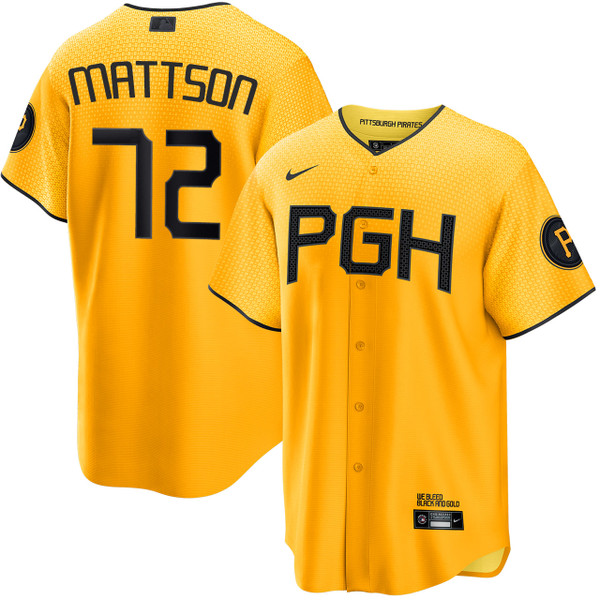 Isaac Mattson Pittsburgh Pirates City Connect Jersey by NIKE ...