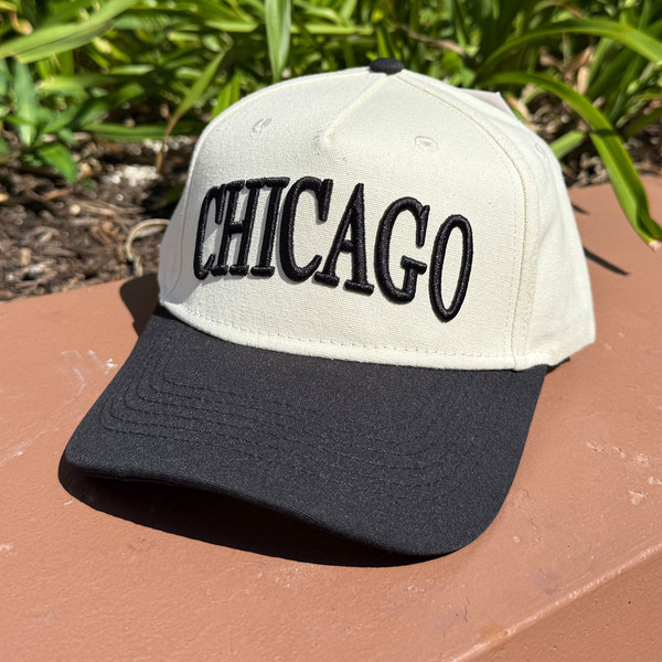 Chicago 'Original' Black Puff Snapback Hat | Chicago Hats