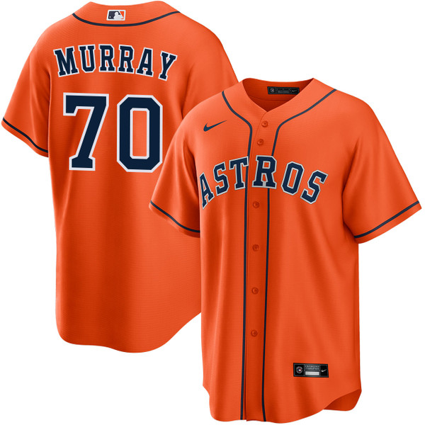 Jayden Murray Houston Astros Alternate Orange Jersey by NIKE ...
