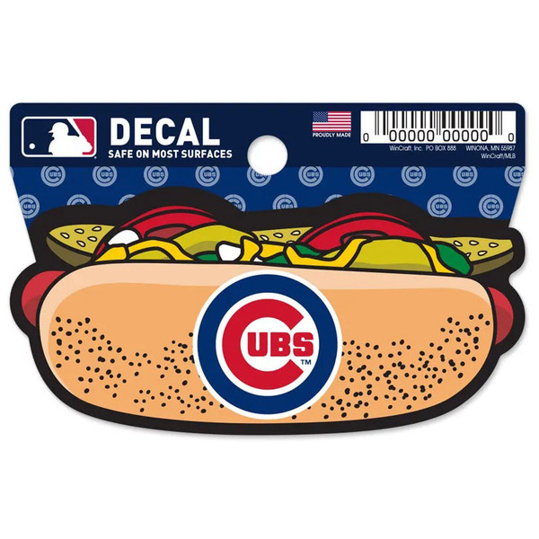 Chicago Cubs Clean Cut Hot Dog Decal | Official MLB®