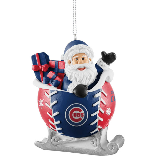 Chicago Cubs Holiday Sleigh Hanging Ornament | Official MLB