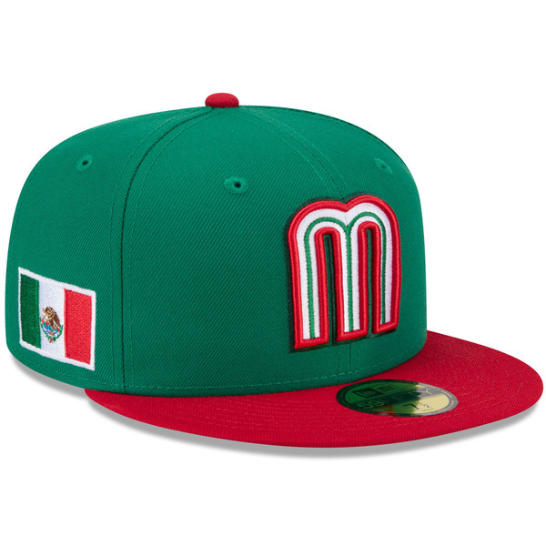 Team Mexico 2026 World Baseball Classic On-Field 59FIFTY Fitted Hat by ...
