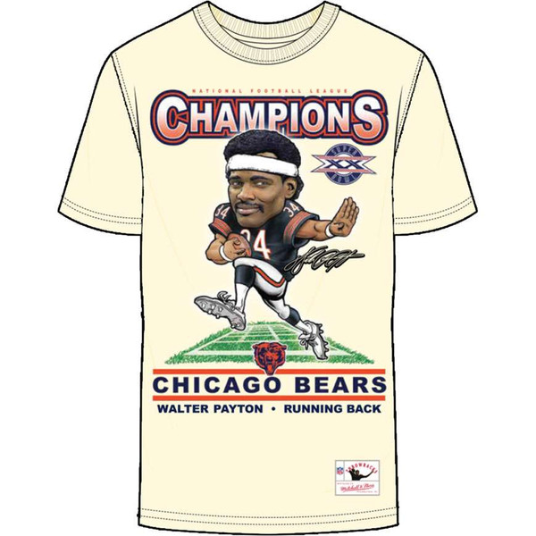 Walter Payton Chicago Bears Super Bowl XX Champions Caricature T-Shirt ...