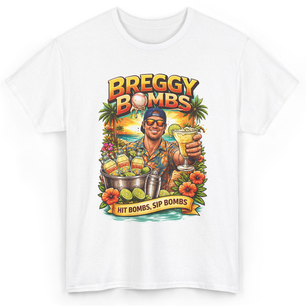 Hit Bombs, Sip Bombs Tropical Cocktail Tee | Alex Bregman