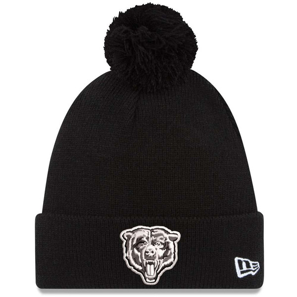Chicago Bears Cuffed Pom Logo Knit by New Era® | Official NFL®