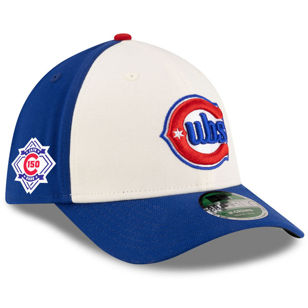 Chicago Cubs 150th Anniversary Alternate Blues 39THIRTY Cap | Official MLB®