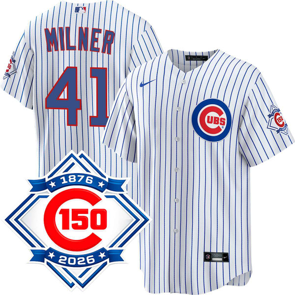 Hoby Milner Chicago Cubs Youth Home 150th Anniversary Jersey by NIKE ...