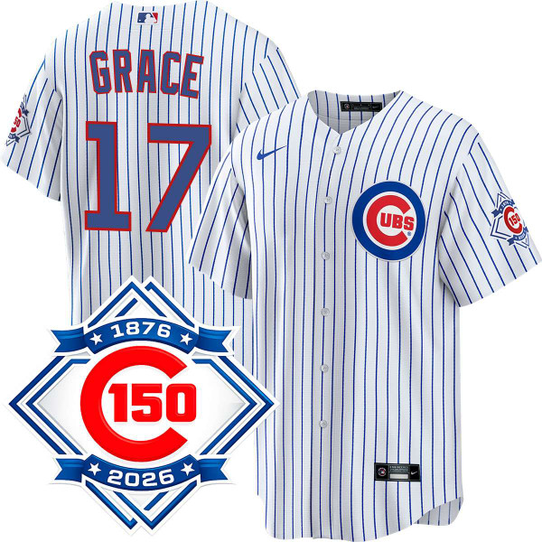 Mark Grace Chicago Cubs Youth Home 150th Anniversary Jersey by NIKE ...