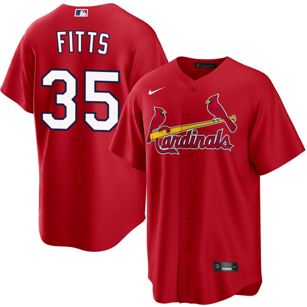Richard Fitts St. Louis Cardinals Alternate Red Jersey by NIKE ...
