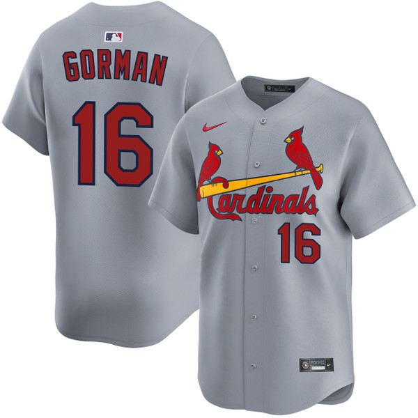 Nolan Gorman St. Louis Cardinals Road Limited Jersey by NIKE ...