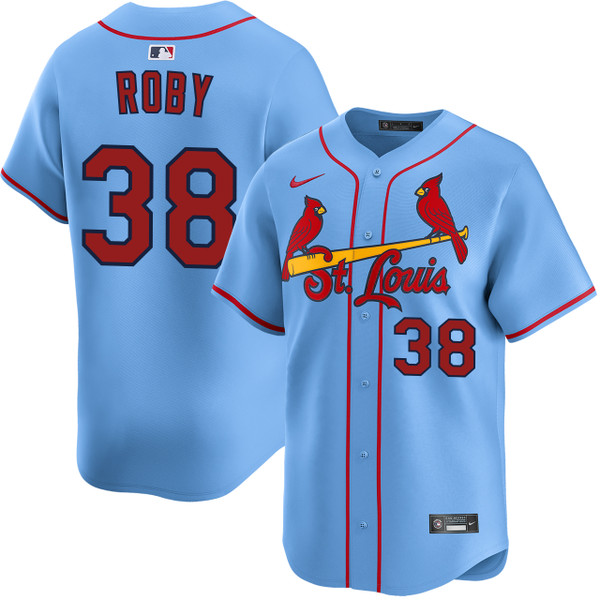 Tekoah Roby St. Louis Cardinals Alternate Light Blue Limited Jersey by ...