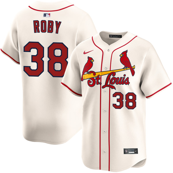 Tekoah Roby St. Louis Cardinals Alternate Cream Limited Jersey by NIKE ...