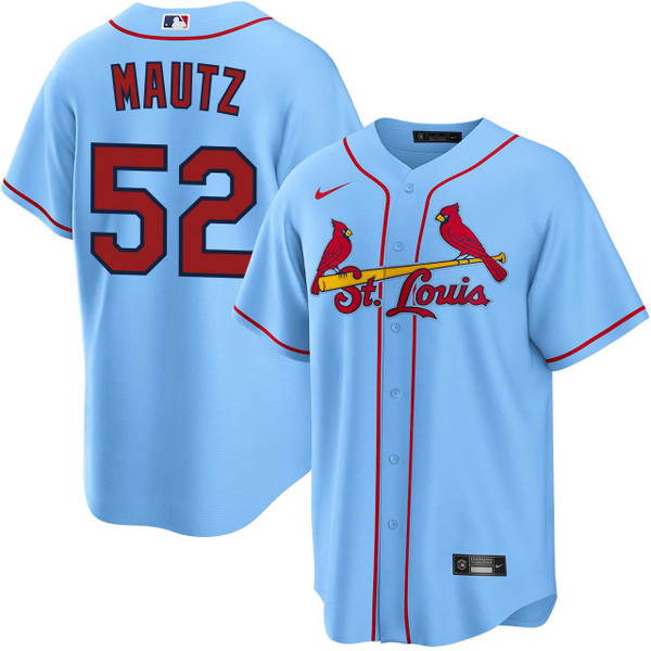 Brycen Mautz St. Louis Cardinals Alternate Light Blue Jersey by NIKE ...