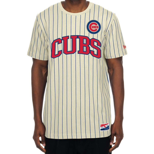 Chicago Cubs Bullseye Pinstripe Tee by New Era® | Official MLB®