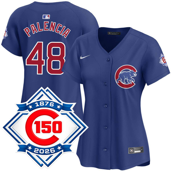 Daniel Palencia Chicago Cubs Women's Alternate 150th Anniversary ...
