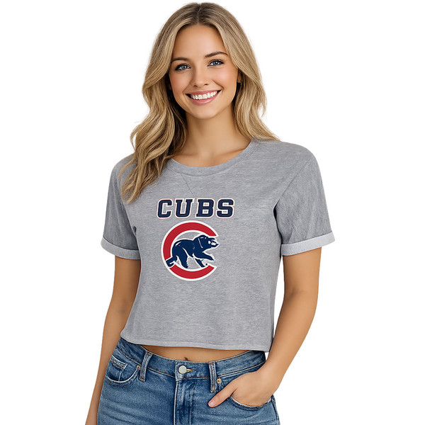 Chicago Cubs Women's Mainstream Terry Short Sleeve Top | Official MLB®
