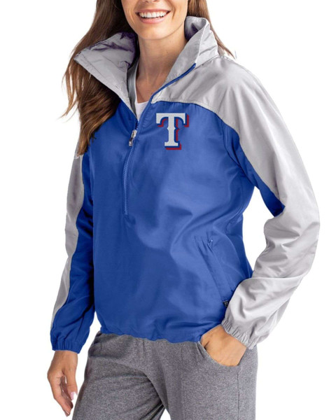 Texas Rangers Women's Tour Blue/Polished Charter Epic Versatility Half ...
