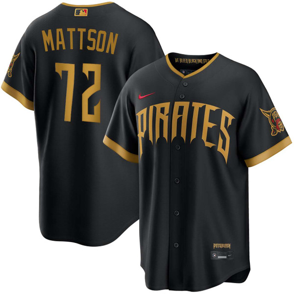 Isaac Mattson Pittsburgh Pirates Black 2026 City Connect Stadium Jersey ...