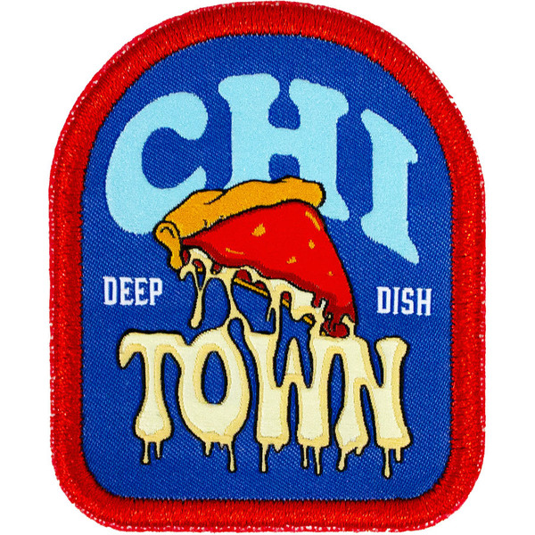 CHI-TOWN Deep Dish Pizza Patch | Hat & Clothing Patches