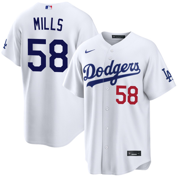 Gregory Mills Los Angeles Dodgers Home Stadium Jersey by NIKE ...