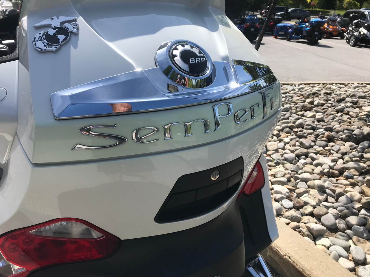 Chromed "Semper Fi" Polyurethane Letters - Can Am Spyder Accessories