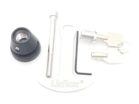 BLACK Lidlox Helmet Lock for Can Am Ryker (SINGLE) - Can Am Spyder ...