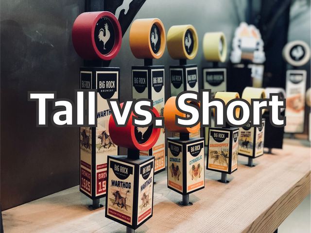 Tall vs. Short Tap Handles - Tap Handles To Go.com