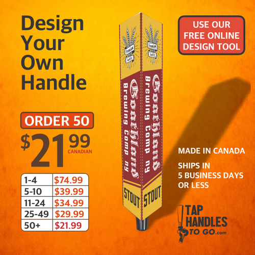 Design your own wood triangle tap handle