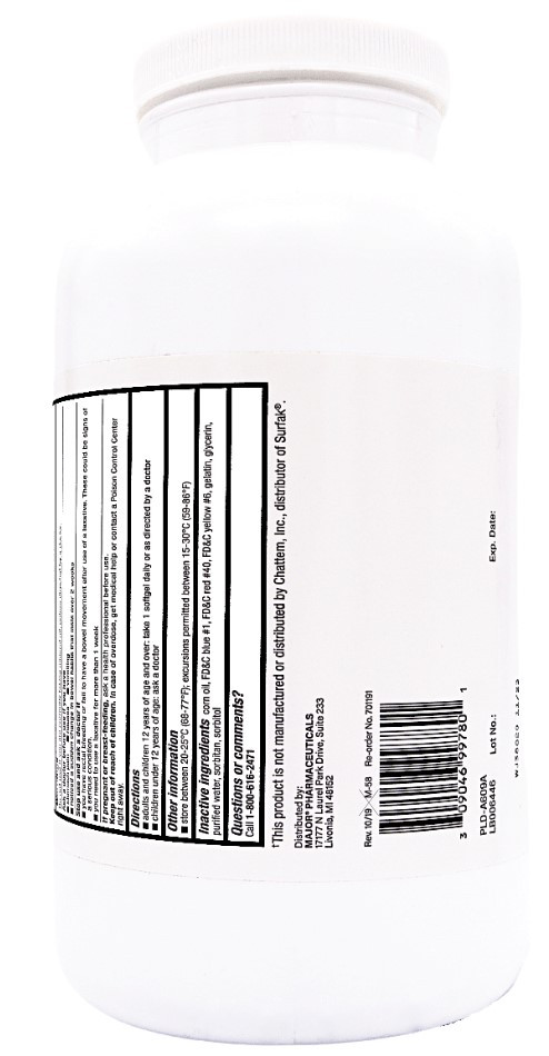 Major Docusate Calcium Stool Softener 240 mg | Value Size