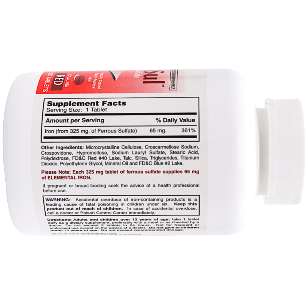 Major FeroSul 325mg Ferrous Sulfate Iron - Value Size