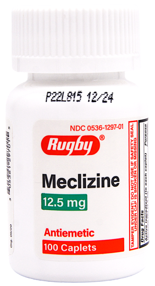 Rugby Meclizine 12.5 mg - 100 Caplets