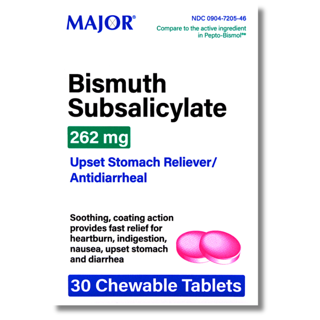 Major Bismuth Subsalicylate for Upset Stomach | Pepto Bismol