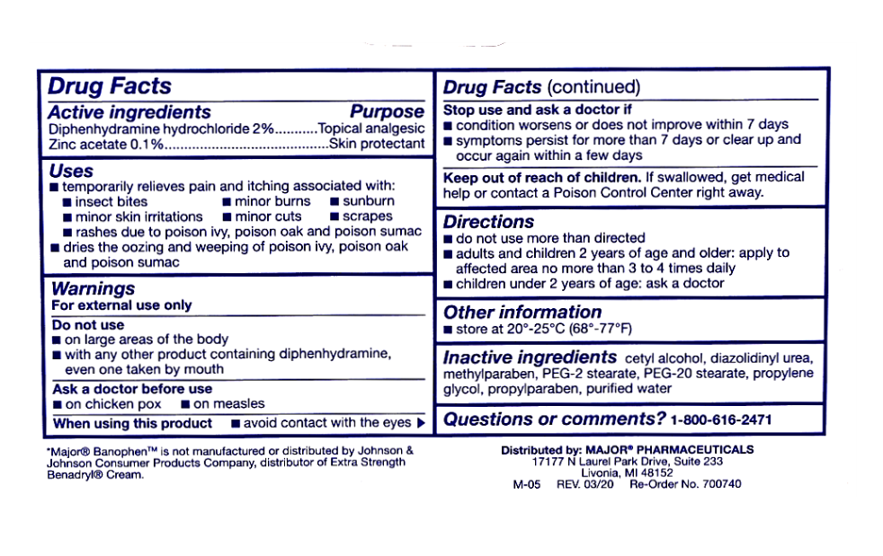 Major Extra Strength Banophen Anti-Itch Cream | Benadryl