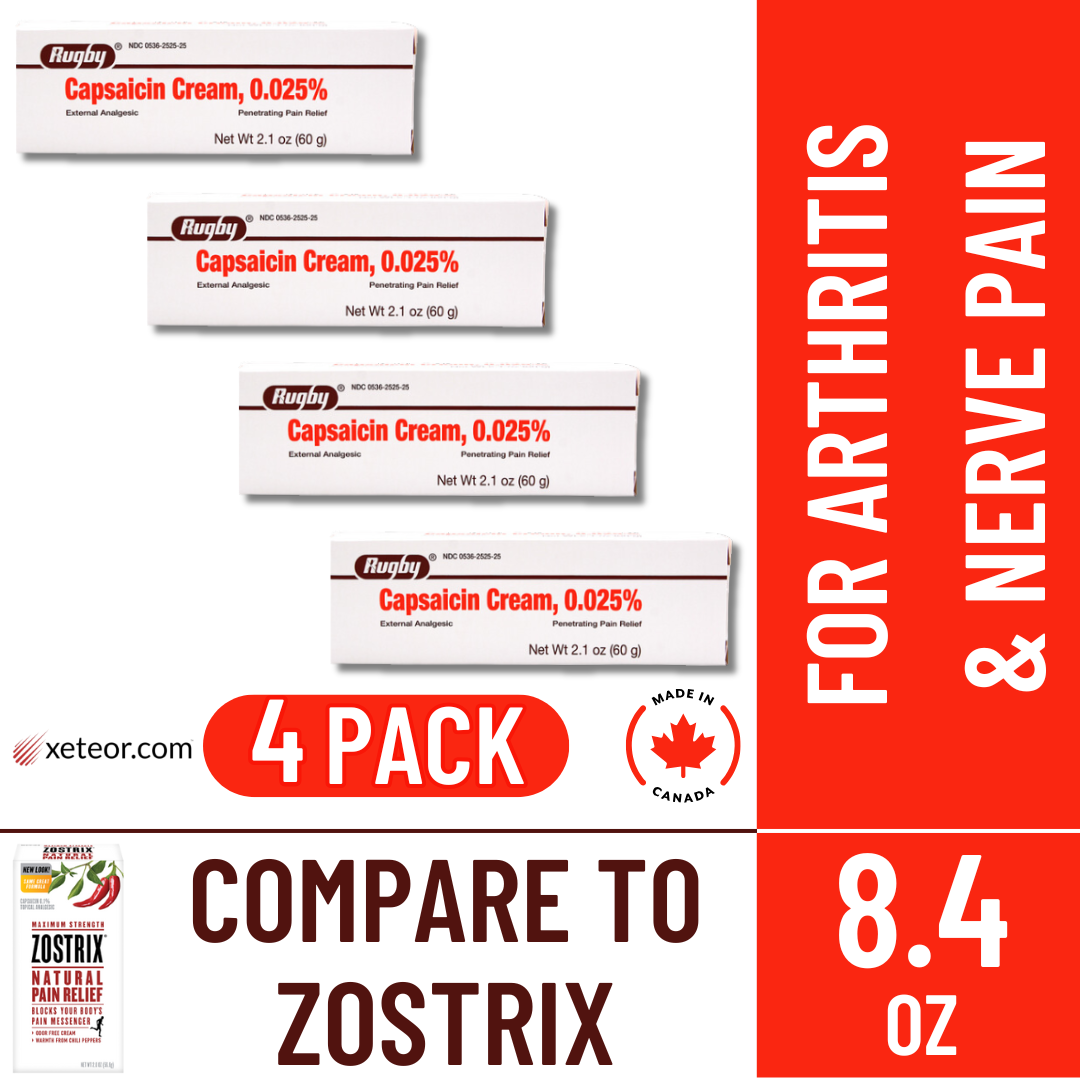 Buy Rugby Capsaicin Cream 0.025% – Zostrix® Alternative