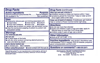 Major Extra Strength Banophen Anti-Itch Cream | Benadryl