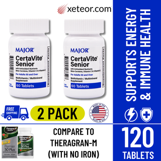 CertaVite with Antioxidants – 300 Tablets | Theragran-M® Alternative
