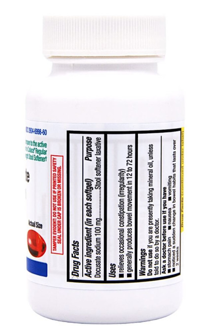 Major Docusate Sodium 100 mg - 100 Softgels (Colace Regular Strength)